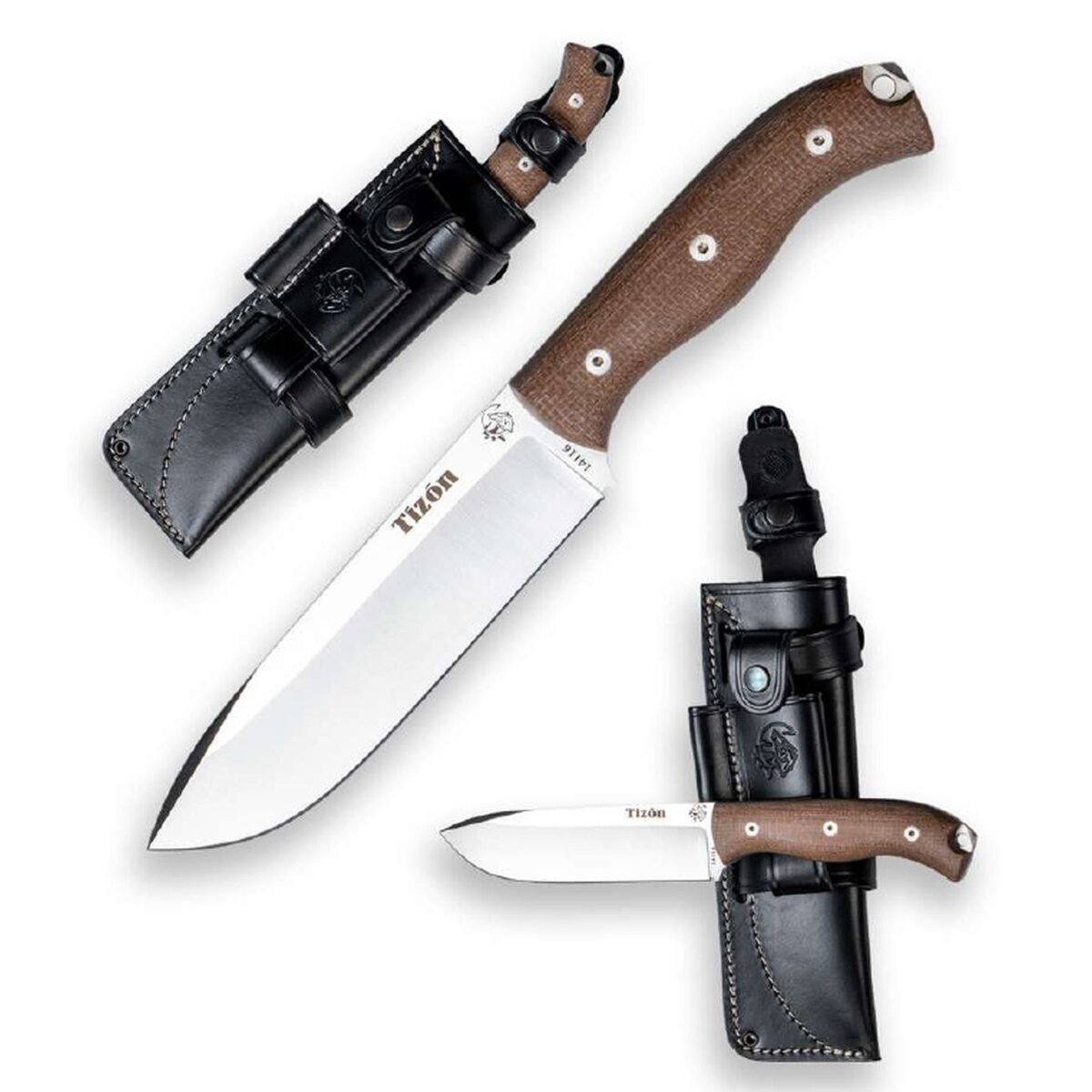 J&V Forester Tizón Yute Camp Knife mit Lederscheide, 104,95