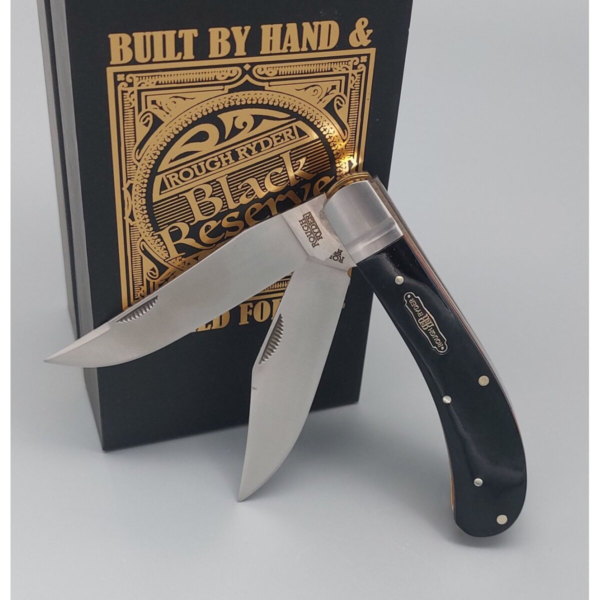Rough Ryder Black Reserve Bearhead Saddle Horn Pakkawood RR2571 Docto ...