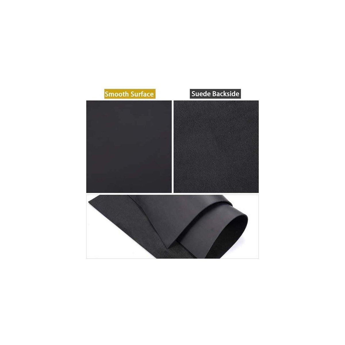 Viperade PJ26 Schwarz Tooling Lederrechteck für Bastler und Handwerke ...