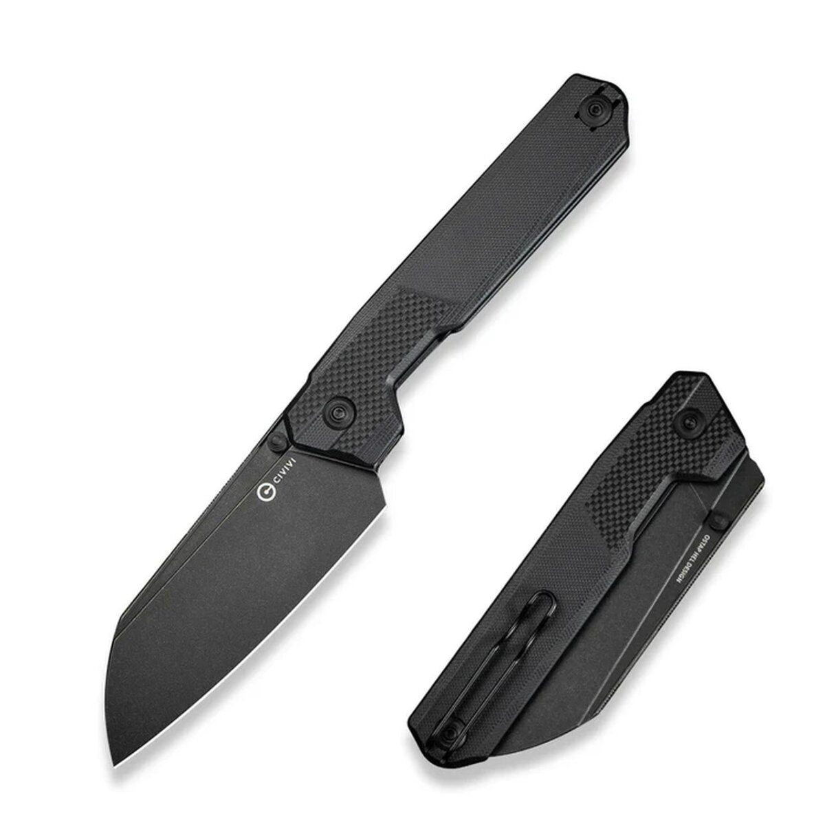 Civivi Hid Folding Kitchen Knife C23008-1 Black G10 14C28N Stahl, 99,95