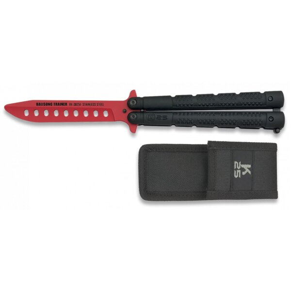 K25 Butterfly Trainer RED Balisong Übungsmesser, 16,95