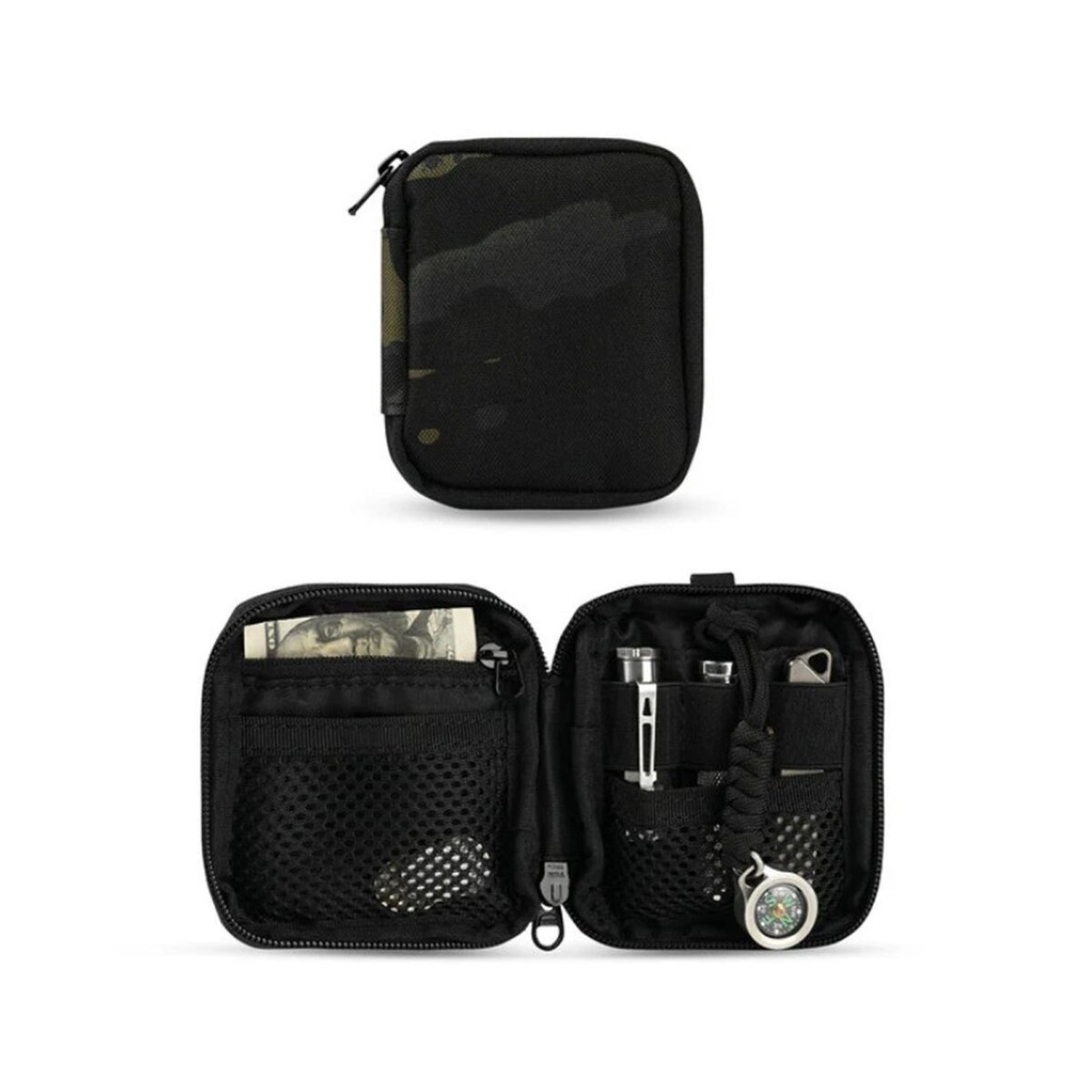 Viperade VE34 Black-Camo Tactical EDC Compact Pocket Organizer Pouch ...