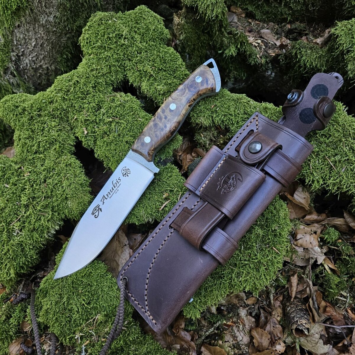 J&V Forester Knives Anubis 1.4116 Stahl Chopo stabilisierter Holzgrif ...