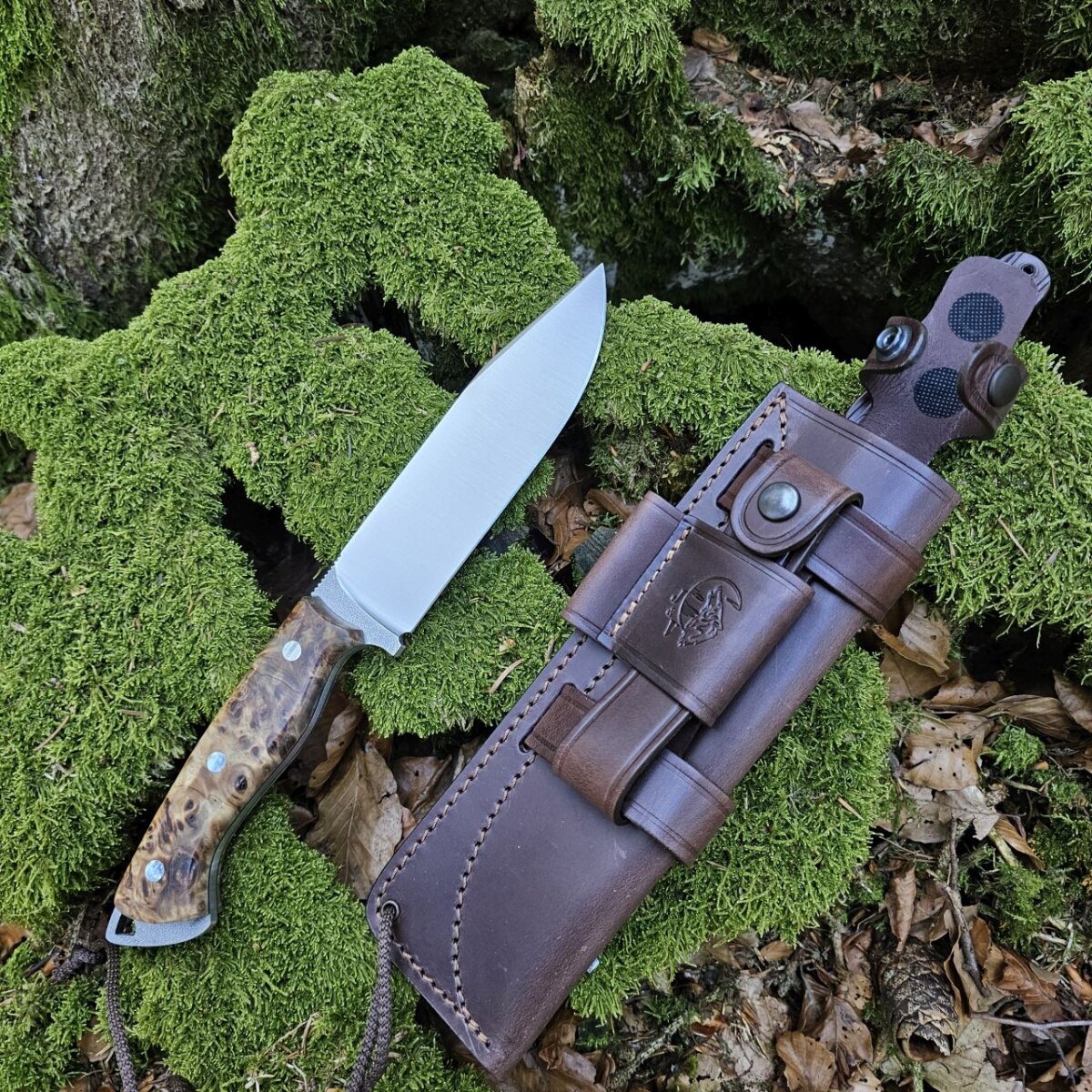 J&V Forester Knives Anubis 1.4116 Stahl Chopo stabilisierter Holzgrif ...