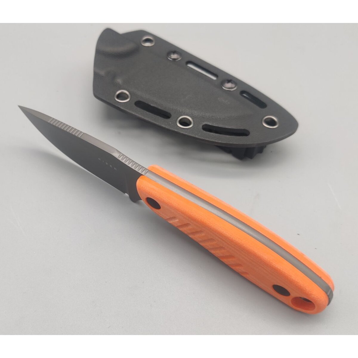 Kizer Hare Fixed Blade D2 Stahl Orange G10 EDC, 47,95