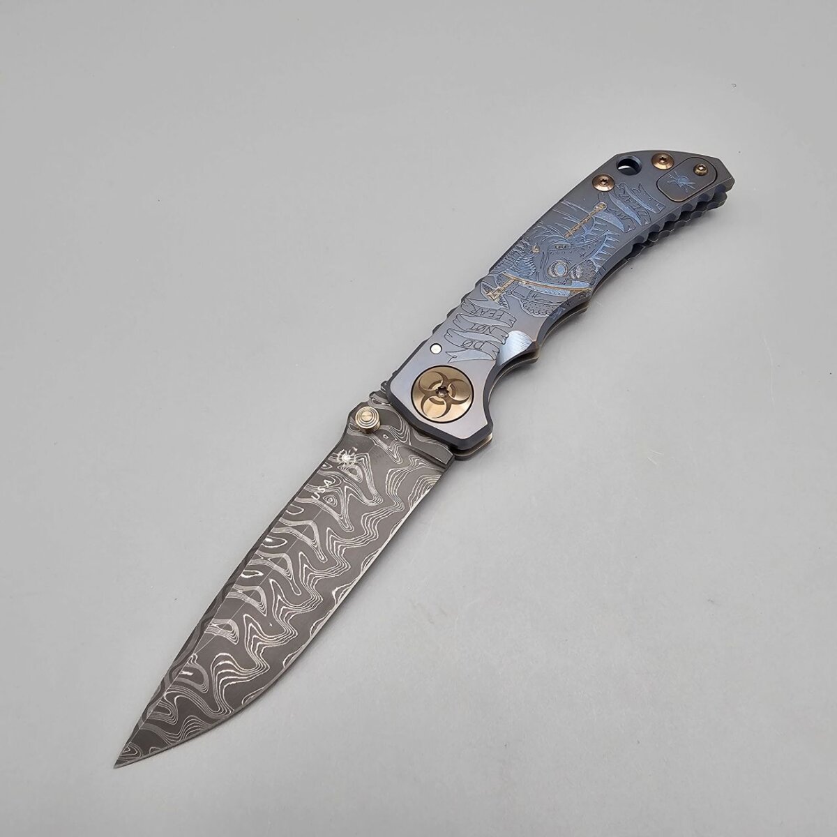 Spartan Blades SF5 Custom Damast Chad Nichols Harsey Folder - PLAGUE ...
