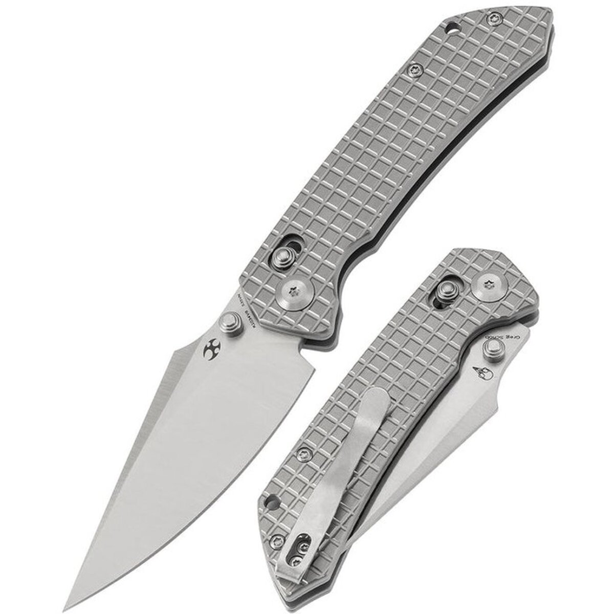 Kansept Knives Fenrir Crossbar Lock Bead Blasted Titan Handle Titaniu ...