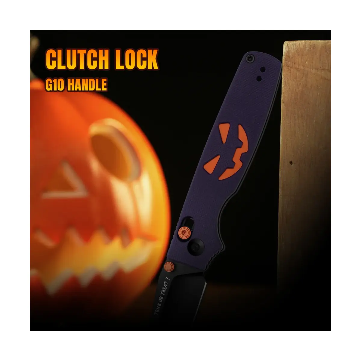 Kizer Original 2 Clutch Lock 14C28N Stahl G10 Halloween Edition, 69,95