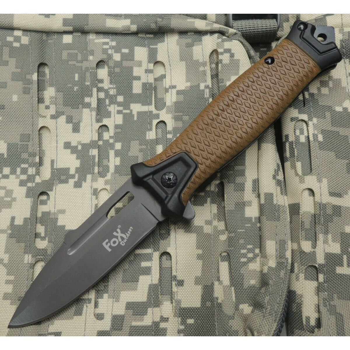 Fox Outdoor Jack Knife HUNTER Messer Lockback Jagdmotiv, 10,50