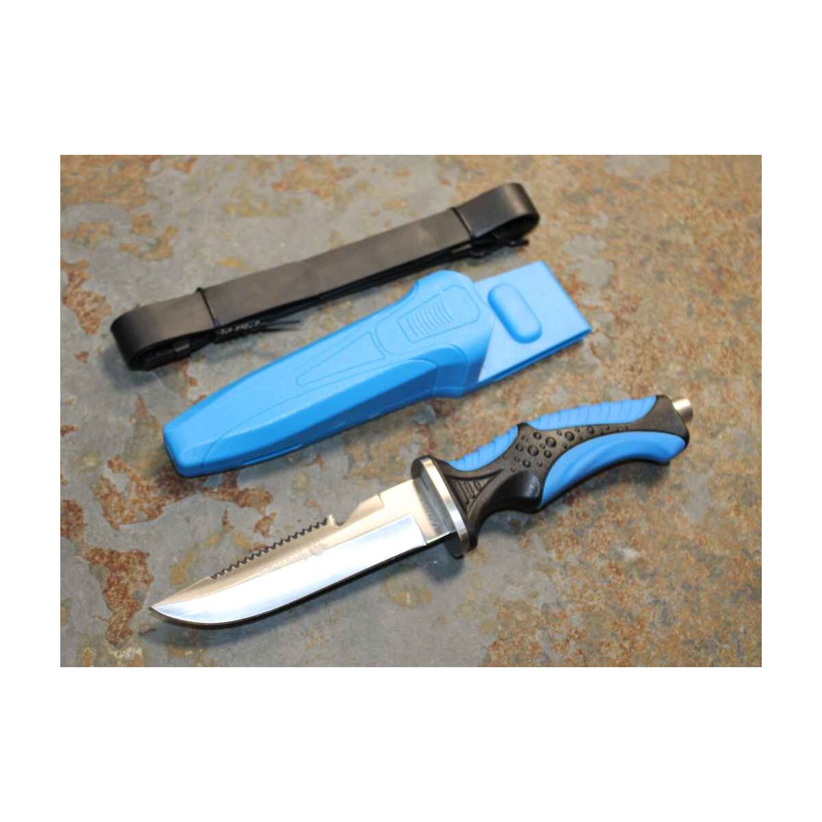Albainox Nautilus Tauchermesser Notfallmesser mit Beinholster Diving ...
