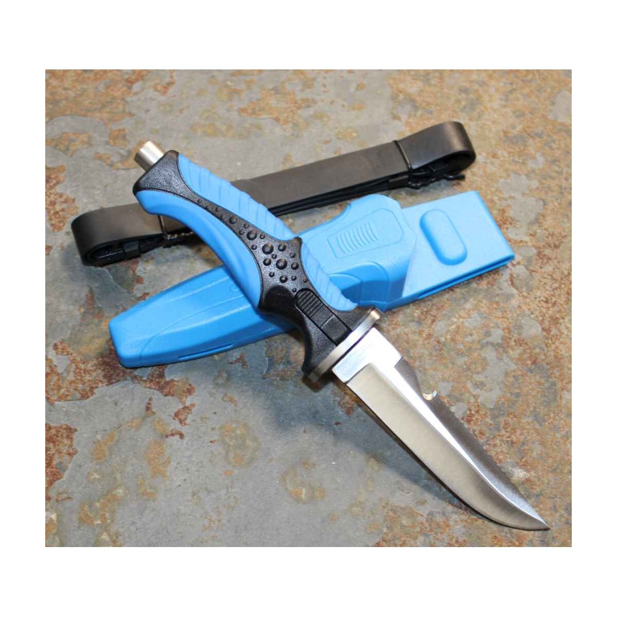 Albainox Nautilus Tauchermesser Notfallmesser mit Beinholster Diving ...