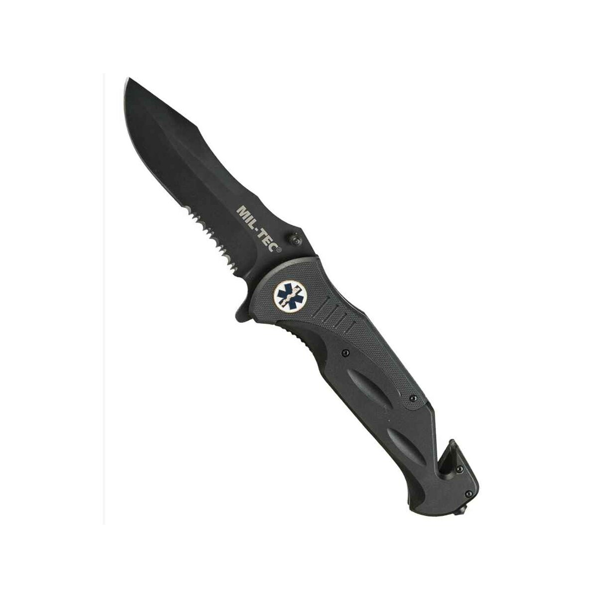 MIL-TEC Messer MEDICAL POCKET KNIFE Rettungsmesser Rescue Knife 440 S ...